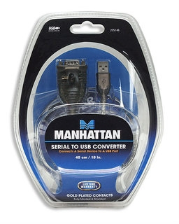 Convertidor de USB a Serial MANHATTAN 205146 - CompuPuebla